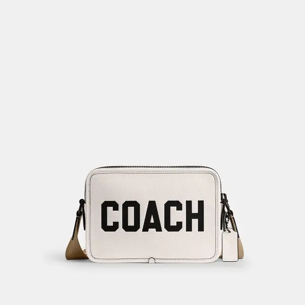 Coach Charter Crossbody Bag 24 With Graphic In Chalk Multi - 30